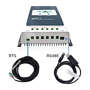 EPEVER Remote Temperature Sensor RTS and Monitoring Adapter RS485 to USB for EPEVER MPPT Solar Panel Charge Controller