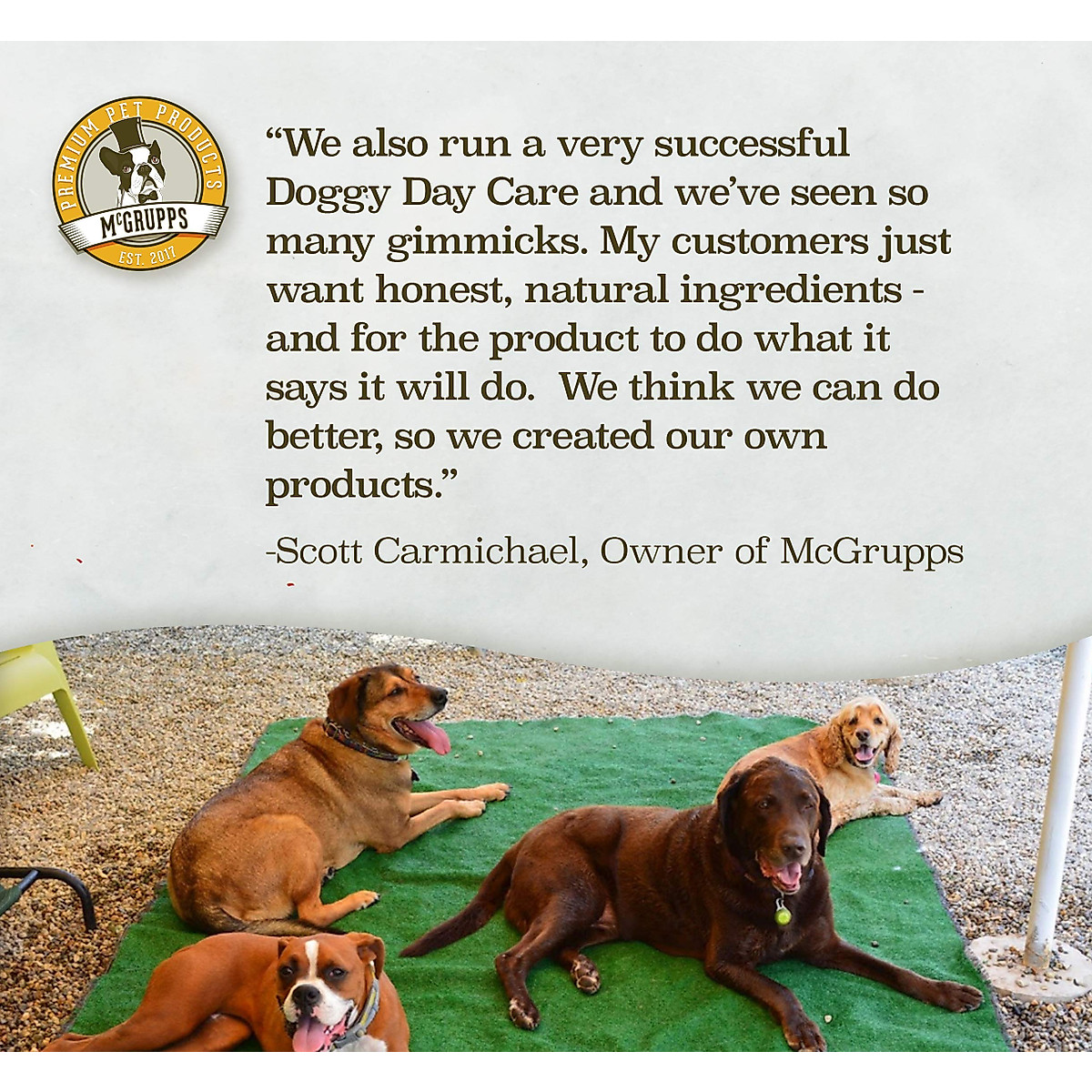 Mcgrupps Probiotic Chews for Dogs - with Natural Digestive Enzymes + Prebiotics - for Diarrhea & Upset Stomach Relief + Gas & Constipation - Allergy & Immune + Hot Spots - Made in The USA - 130 Ct