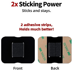 ZINCCO 4 Pack Pen Holder for Notebooks, Self-Adhesive Pen/Pencil Loop, Ultra-Thin, Elastic Pen Holder, Journal Pen Holder, Pen Holder for Clipboard, Planner Pen Holder, Adhesive Pen Loop.