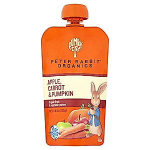 Peter Rabbit Organics Apple, Carrot and Pumpkin Puree, 4.4 Ounce (Pack of 10)