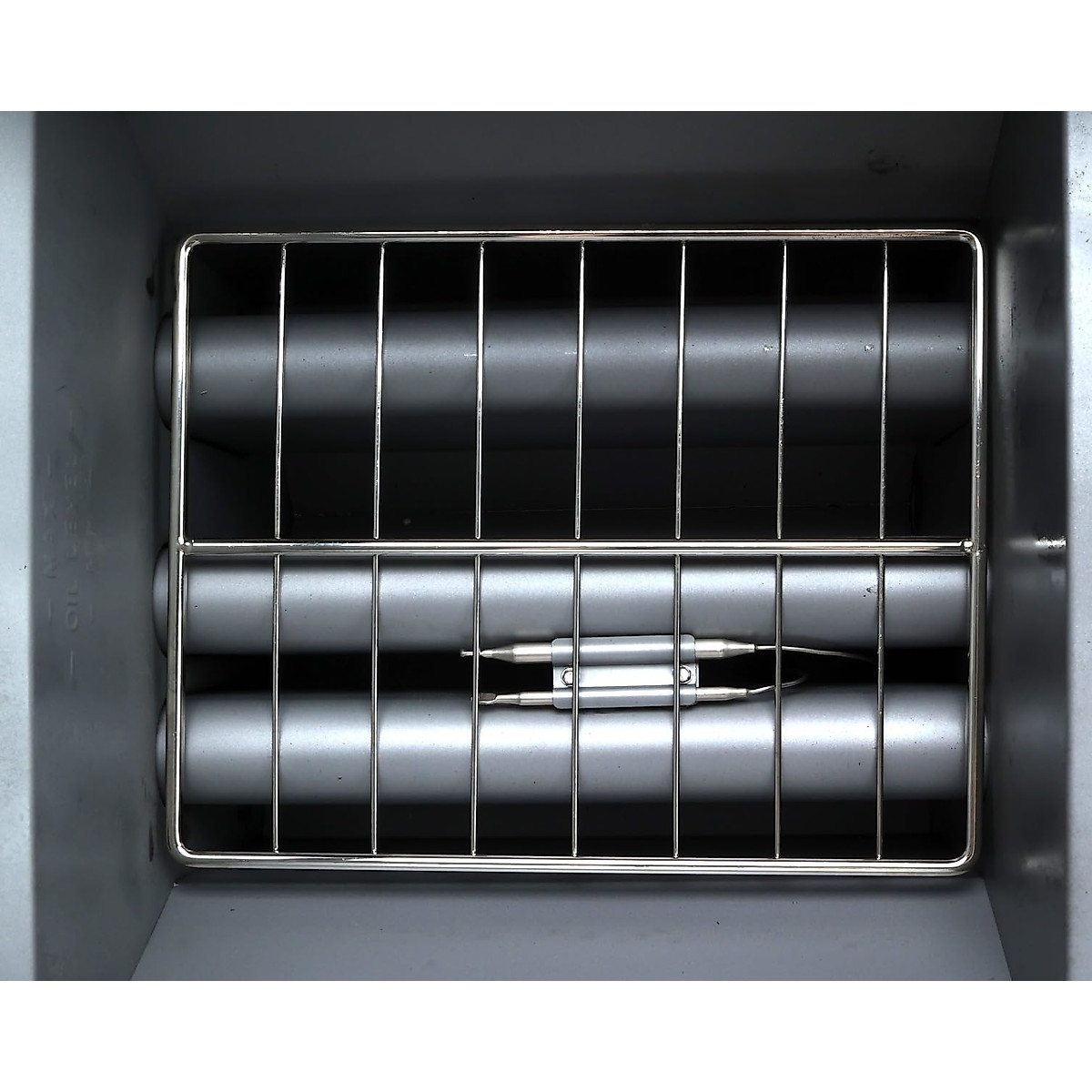 EMPURA 40 lb Freestanding Floor Natural Gas Fryer | Deep Frying with (2) Removable Baskets and (3) Cast-Iron Vertical Burner Tubes for Kitchen Restaurant | 46.50"H x 15.5"W x 30.32"D, Stainless Steel