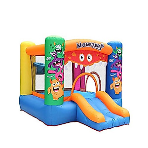 Inflatable Castle for Kids Inflatable Castle Large Slide Outdoor Amusement Equipment Water Inflatable Children's Playground Fortress Bouncy Castle