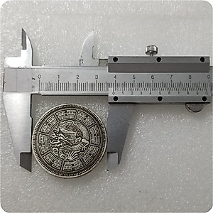 Kocreat Copy Qing Dynasty Feng Shui Yin Yang Loong Coin China Silver Dollar-Foreign Souvenir Coin Lucky Coin Hobo Coin Old Coin Replica