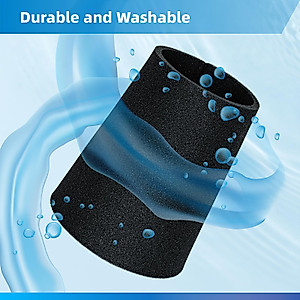 Ximoon 25-1202 Foam Filter Compatible with Stanley 1-5 Gallon Wet/Dry Vacuum SL18910P-3, SL18129, SL18133,SL18129 Filter Sponge Vacuum Cleaner Part