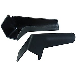 JR Products 655-BK-A Black Rigid Extended Rain Gutter Spout