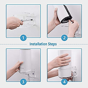 Koroao Wall Mount Holder for TP-Link Deco S4/TP-Link Deco M4/Deco P9 - Bracket Hanger Stand for TP-Link Deco M4 Whole Home Mesh WiFi System (2-Pack)