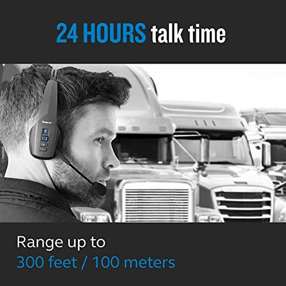 BlueParrott B350-XT BPB-35020 Wireless Noise Canceling Bluetooth Headset with All New Voice Control for Complete Hands-Free Experience