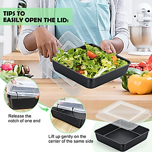 TeamFar 9 Inch Square Cake Pan with Lid, Non-Stick Square Baking Roasting Pan, with Stainless Steel Core for Cooking Cake Brownie Lasagna, Non-Toxic & Heavy-Duty, Release & Clean Easily (1 Pan+1 Lid)