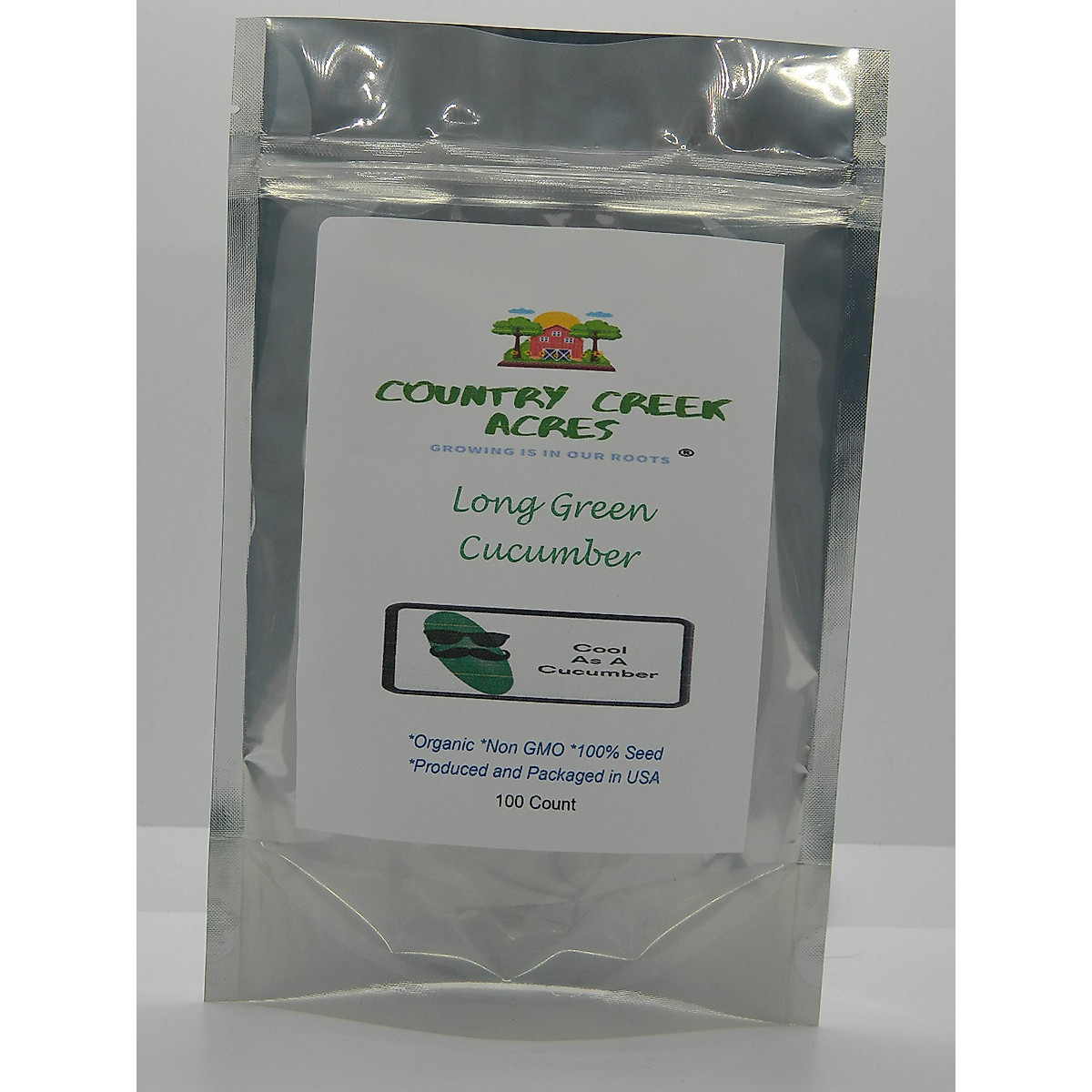 Cucumber, Long Green Improved, Non GMO, Heirloom, High Producer, 50 Seeds, Great Flavor, Easy to Grow