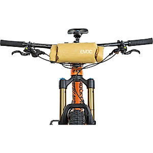 EVOC HANDLEBAR PACK BOA Handlebar Bag Bicycle Bag for Additional Storage Space (Size: L, 5L Storage Space, BOA Fit System, Quick Access on Both Sides, Waterproof and Dirt-Repellent), Clay Yellow