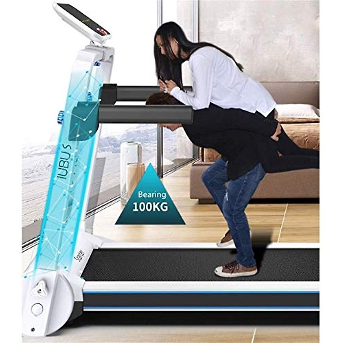 MADELL Folding Runner Treadmills， Treadmills Folding Treadmill Runninghine Power Led Display