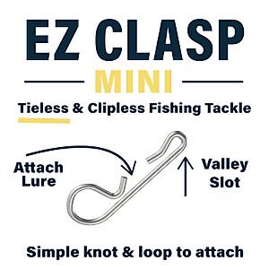 Valley Tieless Fishing EZ Clasp Mini, Quick Lure Change Device, Part of EZ Accessories Kit