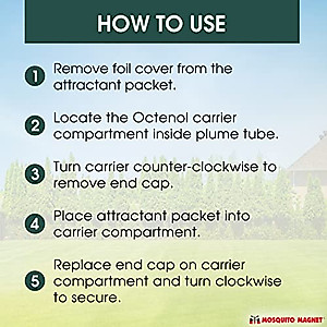 Mosquito Magnet Octenol Biting Insect Attractant - Attract Mosquitoes to Trap and Increase Catch Rates - 3 Lures