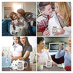 Gifts for Mom from Daughter Son,11oz Funny Coffee Mug Gifts for Mom Grandma Mother in Law Aunt,Unique Mothers Day Present Idea for Women Her,Mom Gifts for Mothers Day Valentines Day Birthday Christmas