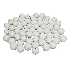 VBESTLIFE Ping Pong Balls with Box, 60 Pcs 3-Star Table Tennis Ball Ping Pong Balls for Competition Training Entertainment(White)