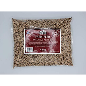 FAMILY FARM AND FEED | Hardwood Natural BBQ Grill Smoke Bake | Oak | Pellets | 4 Pound Pel Bag