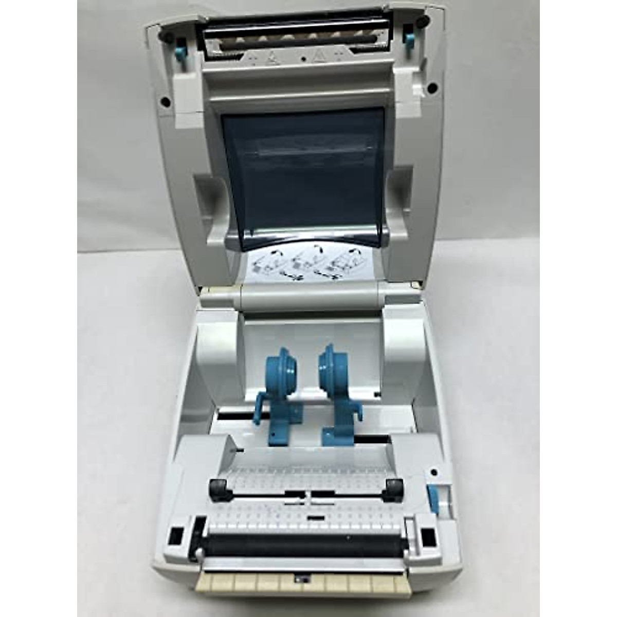 #S6B Zebra LP2844 Printer 2844-20301-0031 W/New Adapter USB Power Cables & Print