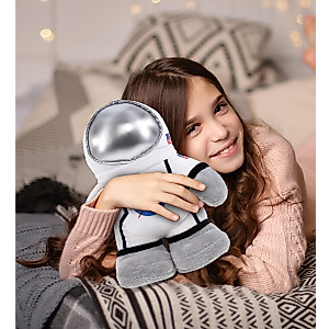 DolliBu Snug Mooshies Standing Astronaut Stuffed Plush Toy - Cuddly Super Squishy Soft Toys, Huggable Big Stuffed Plush for Girls and Boys, Cute Toy Stuffed Pillow for Kids - 9 inches