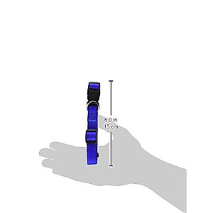 Petmate Adjustable Collar, 5/8 by 10 by 16-Inch, Blue