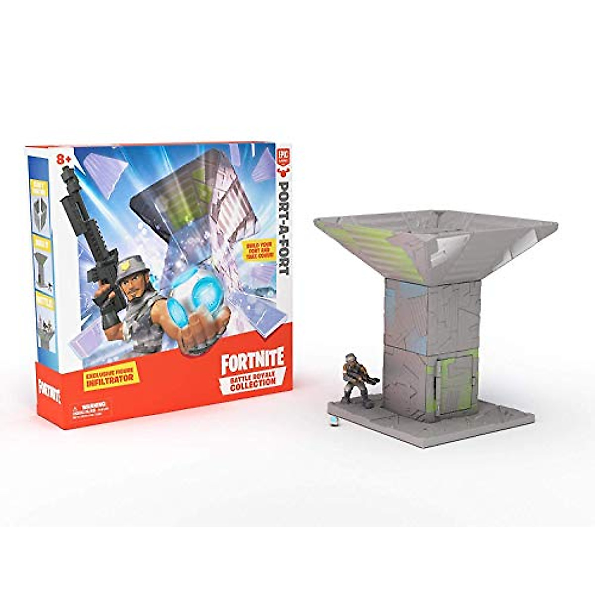 FORTNITE Battle Royale Collection: Port-A-Fort Playset & Infiltrator Figure