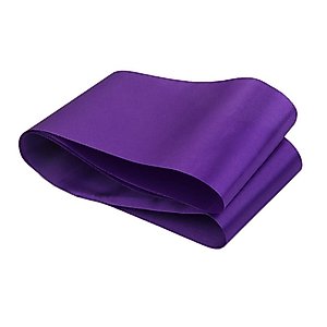 ULTNICE Plain Satin Sash DIY Satin Sash for Birthday Baby Shower Hen Party (Purple)