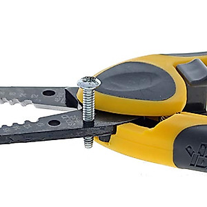 IDEAL INDUSTRIES INC. 45-915 Kinetic Reflex T-Stripper - 10-20 AWG, Wire Stripper with Thumb Rest, Plier Nose, Slide Lock, Textured Grips