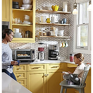 GE Convection Toaster Oven | Quartz Heating Technology | Large Capacity Toaster Oven Complete With 7 Cook Modes & Oven Accessories | Countertop Kitchen Essentials | 1500 Watts | Stainless Steel