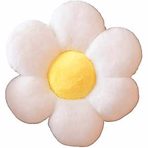 AZCHEN Flower Pillow Patio Furniture Cushions Standard Throw Pillow Home Chair Cushion Decorative Pillow Cushion (19.6inch, Beige)