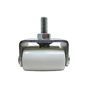 Shepherd Hardware 9441 7/8-Inch Threaded Stem Appliance Caster, Dual Wheels, 4-Pack