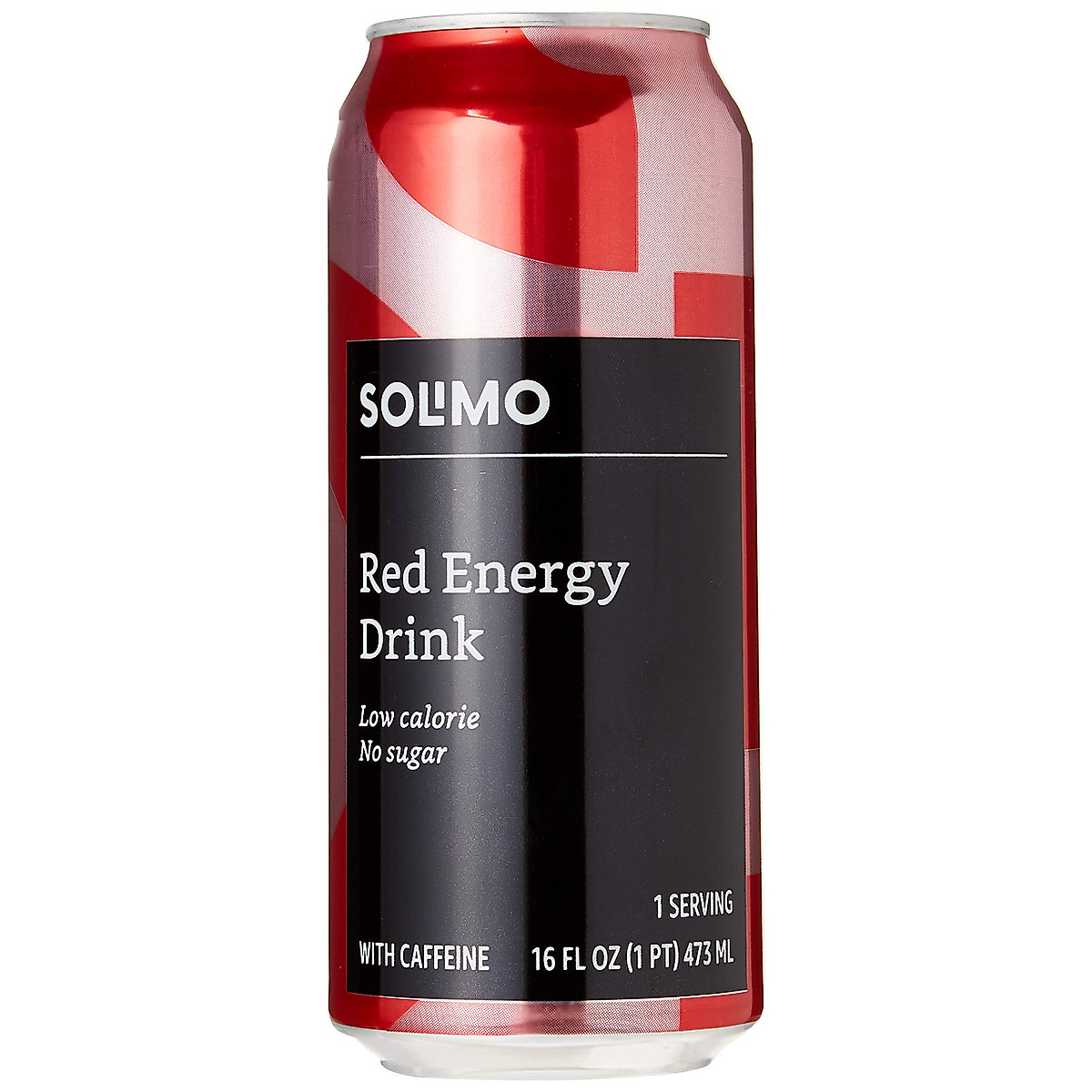Amazon Brand - Solimo Red Energy Drink, Sugar Free, 16 fl oz (Pack of 12)