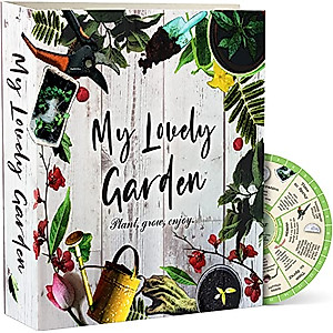 Garden Journal, 3 Ring Full Page 8.5x11" Binder. Seed Packet Organizer Kit, Perfect Planner & Almanac & Notebook for Gardeners, Ideal Gift for Farmers and Garden Enthusiasts (Gardening Binder with Calendar)