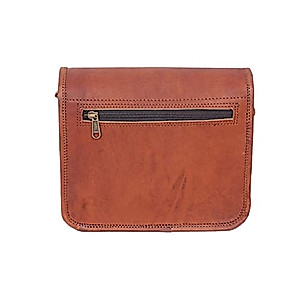 vintage leather crossbody purse satchel for women brown small bag sling over the shoulder