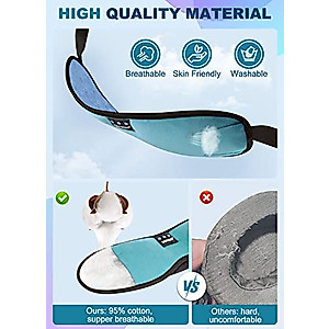 TOPOINT Sleep Headphones, Sleeping Headphones Bluetooth Sleep Mask with Bluetooth Headphones, Aid Sleep Light Blackout Sleeping Eye Mask Headphones for Sleeping Side Sleepers Women Girls Gifts