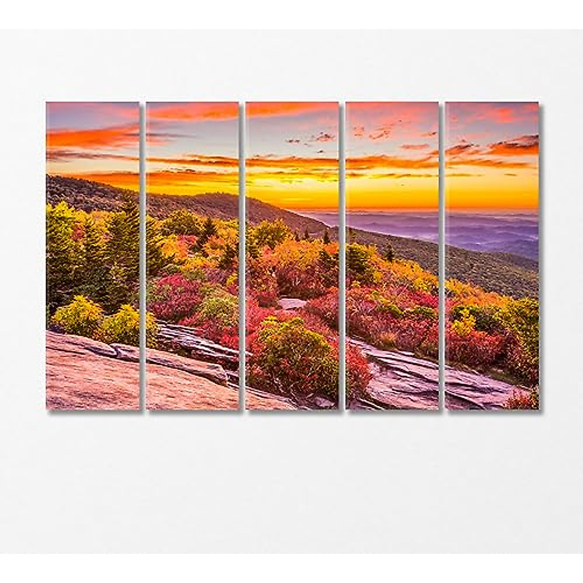 Grandpa Mountain in Autumn USA Canvas Print 1 Panel / 36x24 inches
