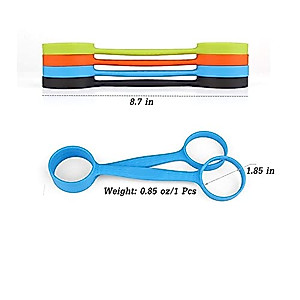 Water Bottle Strap Soft Water Bottle Carrier 4 PCS unning Water Bottle Handheld -Silicone