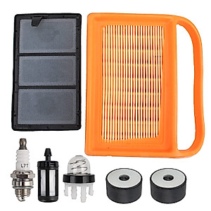 CARBBIA 4238 140 4401 Air Filter & Pre Filter Tune Up Kit for Stihl BR320 TS410 TS410Z TS420 TS420Z TS480 Concrete Cut Off Saw TS480i & TS500i Cutquik Saw with Fuel Filter Rubber Buffer
