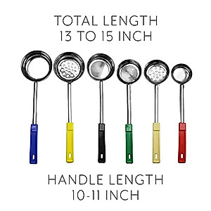 Darware Portion Control Serving Spoons (6-Piece Ladle Set); w 1/4 Cup, 1/2 Cup, 3/4 Cup & 1 Cup (2, 4, 6, 8 oz) & 1/2 & 1 Cup Utensils/Spoodles