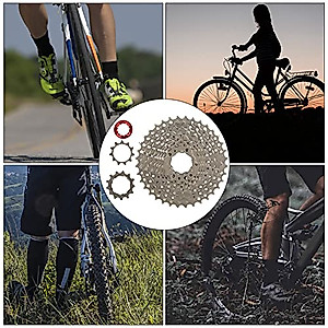 CCYLEZ Bike Freewheel, Ultra Light Series 10 Speed Cassette Threaded Type Hub Bike Accessories for Mountain Bicycle Road Bike