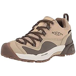 KEEN Women's Wasatch Crest Low Height Lightweight Waterproof Sneaker, Safari/Timberwolf, 10.5