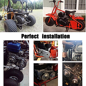 Torque Converter Go Kart Clutch 3/4 inch 10T 40/41 & 12T 35 Chain Drive Belt Pulley Replace for Manco Comet TAV2 Mini Bike, 30 Series