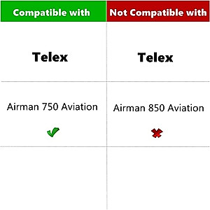 TaiZiChangQin Ear Pads Cushion Mic Foam Kit Replacement Compatible with Telex Airman 750 Aviation Headphone