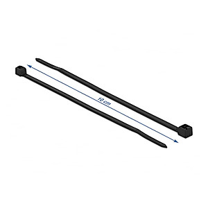 Delock Cable Ties Heat Resistant L 100 x W 2.5 mm Black Pack of 100