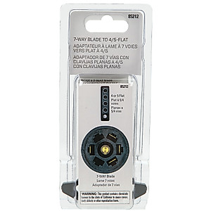 Reese Towpower 85212 7-Way to 5-Way Adapter - Black