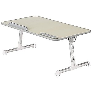 Amazon Basics Adjustable Laptop Tray Table - Lap Desk Fits up to 17-Inch Laptop - Medium