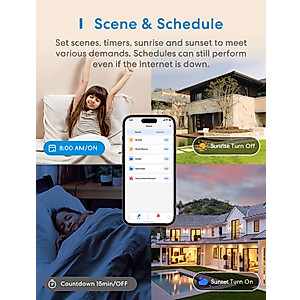 meross 3 Way Smart Switch, Smart Light Switch Supports Apple HomeKit, Siri, Alexa, Google Assistant & SmartThings, 2.4GHz WiFi Light Switch Neutral Wire Required, Remote Control Timer 1 Pack