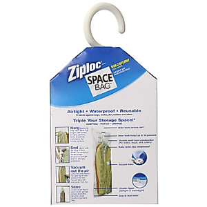 Space Bag #WBR-5700 Vacuum Seal Clear Hanging Storage Bag