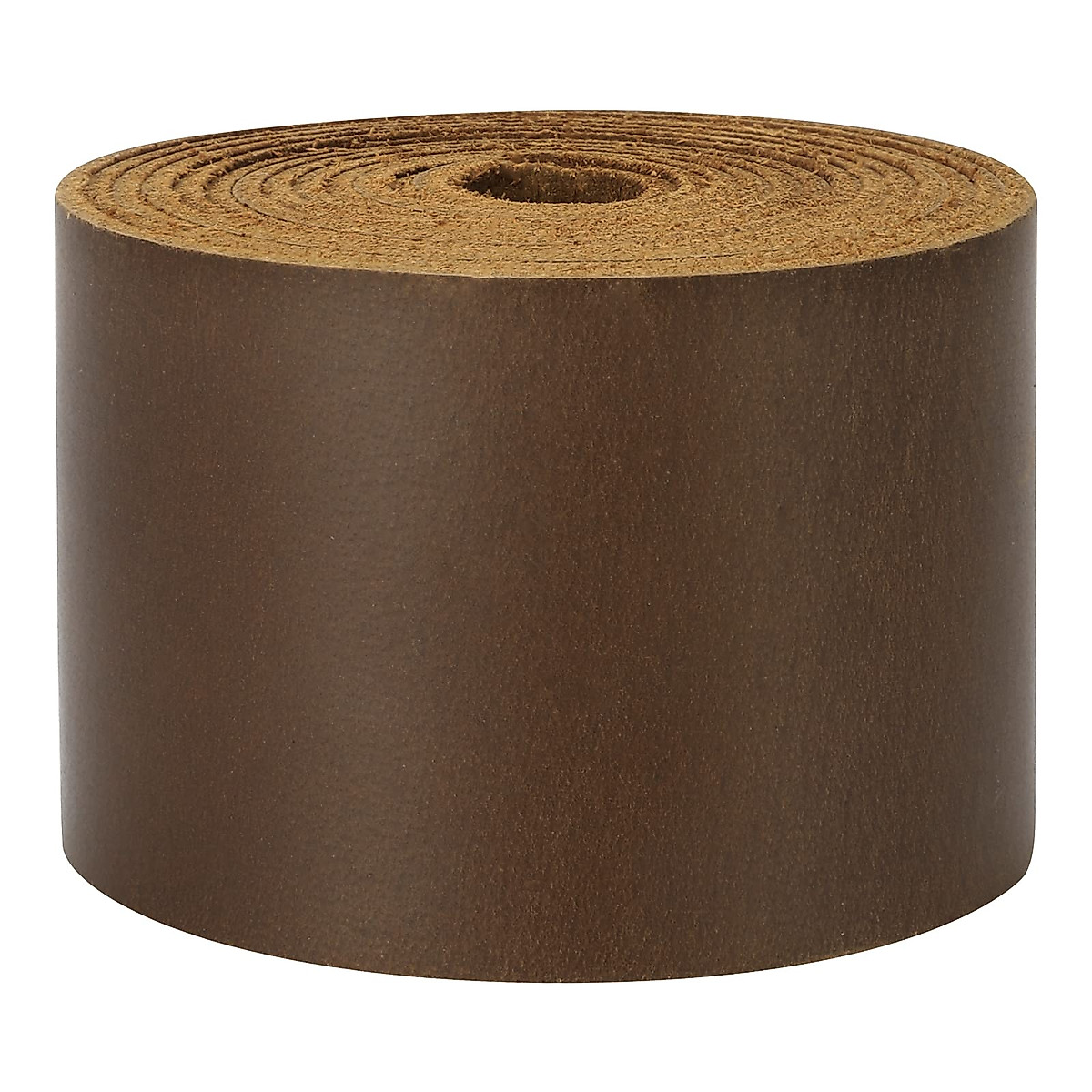 Ringsun 2 Inches Wide Flat Leather Straps for Crafts, Full Grain Leather Strips for Crafts, Tooling (2mm Thick 72.5 Inches Long Dark Brown)