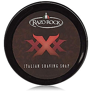 RazoRock XXX Italian Shaving Soap Bundle with Mudder Focker Soap For Men I Artisan Made, Tallow Based Soap for Wet Shaving I Rich, Creamy Lather and Classic Italian Barbershop scent (2 Items)