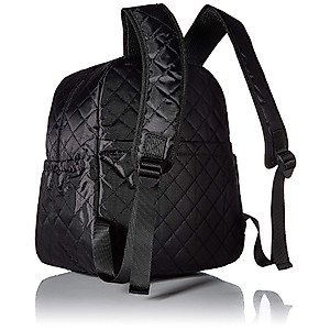 Insulated Mini Backpack Lunch Bag w/Padded Straps & Drink Side Pockets (Black)