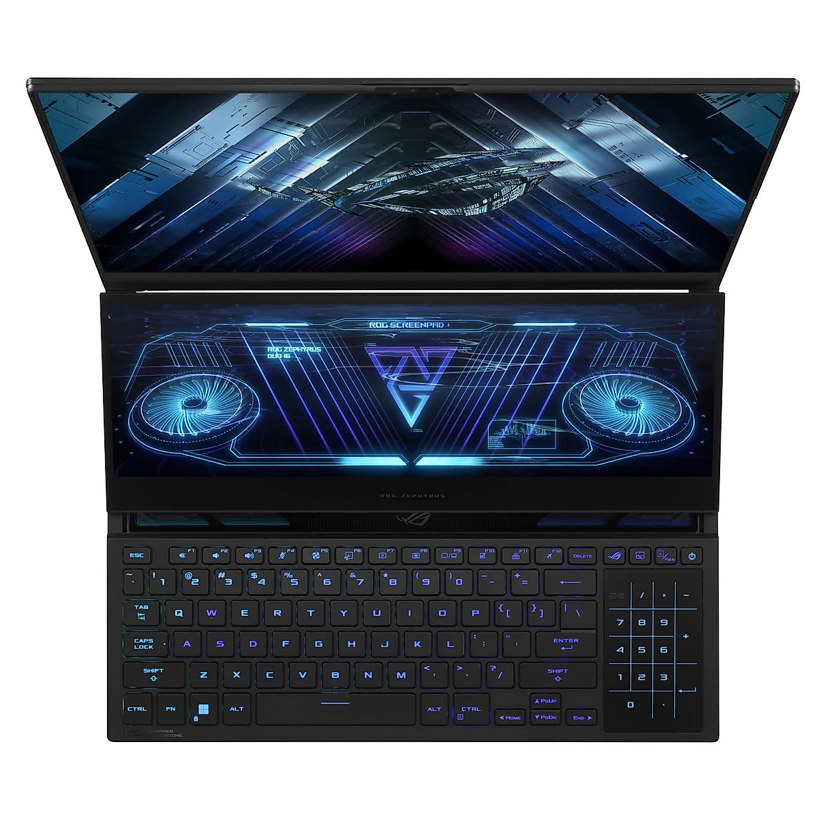EXCaliberPC 2023 ASUS ROG Zephyrus Duo 16 GX650PZ-XS96 Pro Extreme (AMD Ryzen 9 7945HX, 32GB RAM, 2TB NVMe SSD, RTX 4080 12GB, 16" QHD+ 240Hz 3ms, Windows 11 Pro) Gaming Laptop